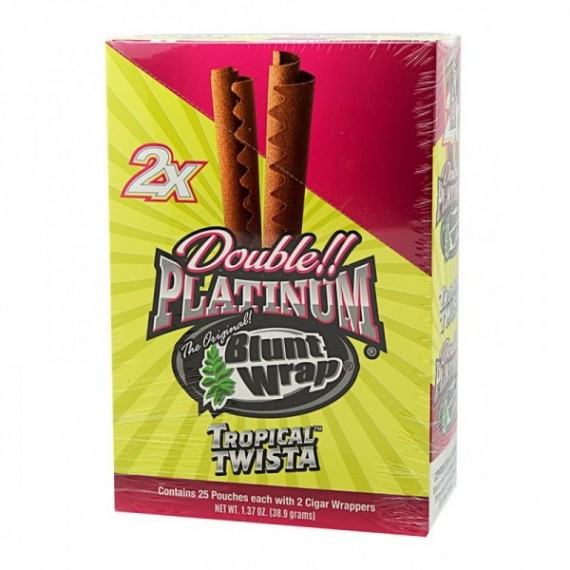 Double Platinum Blunt Wraps Chocolate 25/2 Ct