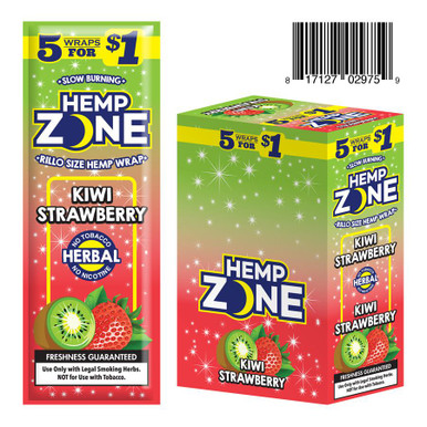 Hemp Zone Hemp Wraps 15/5 - Premium Natural Tobacco-Free Rolling Wraps