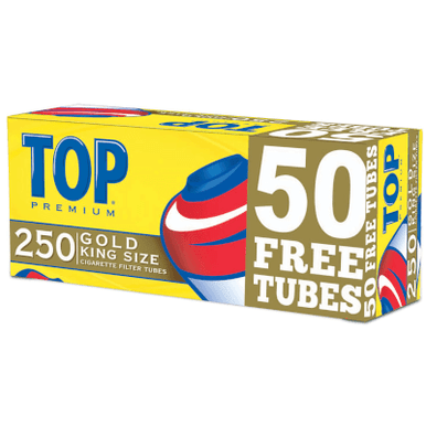 Top Cigarette Filter Tubes King Size Gold Bonus 250 Ct. Box- Buitrago ...