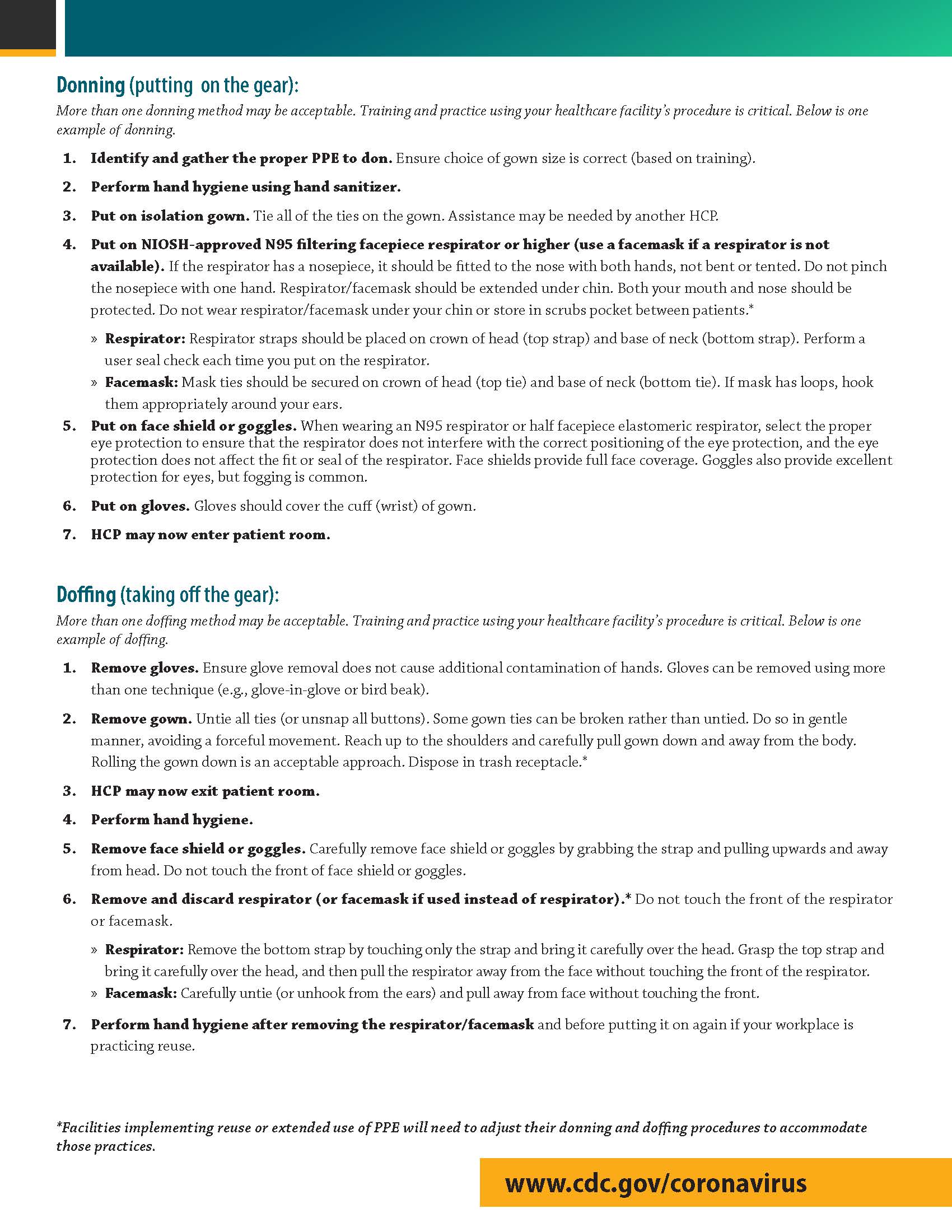 CDC Coronavirus PPE Guidelines - Twice as Nice Uniforms