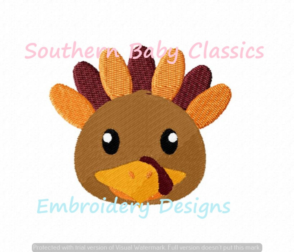 Turkey Hokie Tracks Mini Fill Machine Embroidery Design Mascot Football