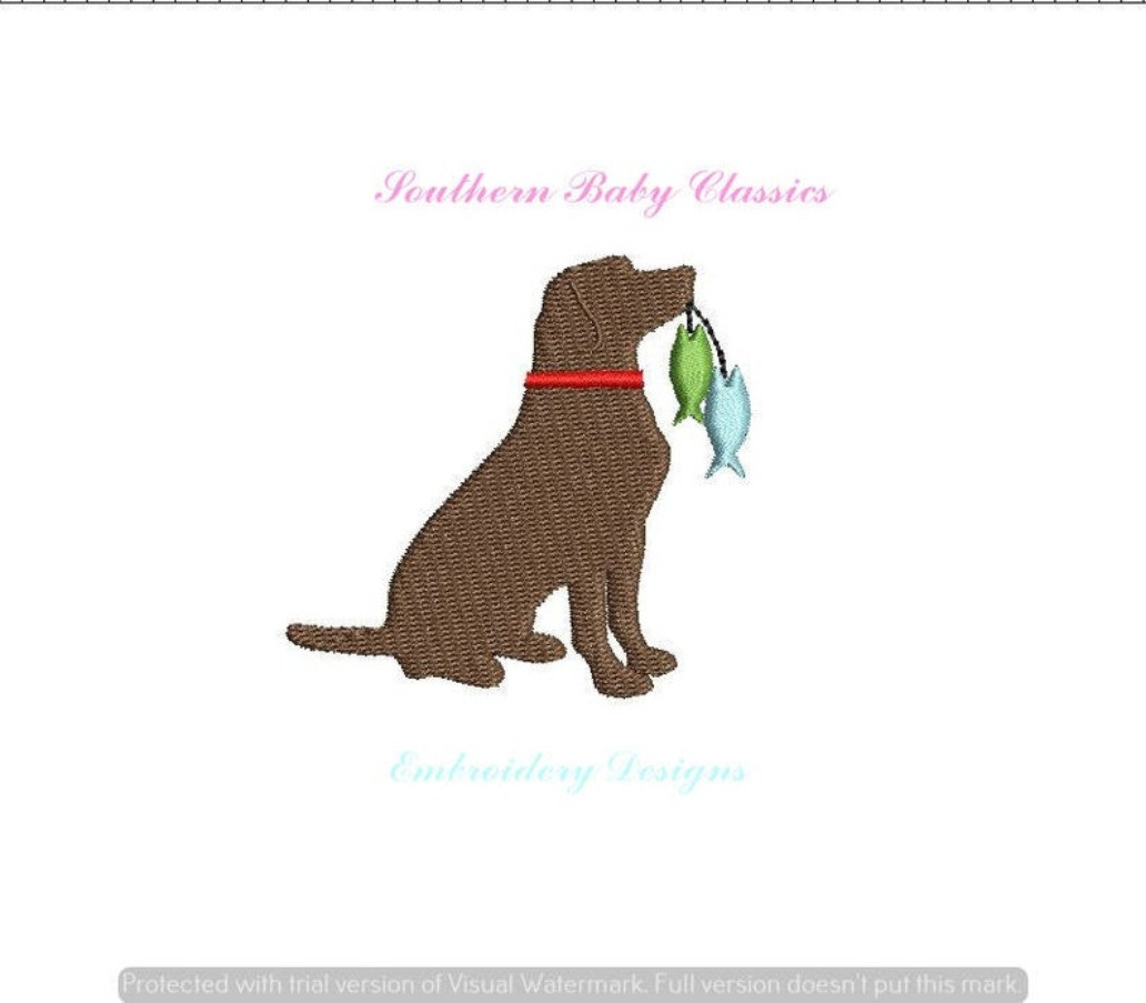 Lab Labrador Dog with Pumpkin Mini Fill Machine Embroidery Design