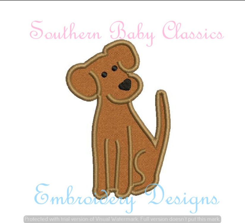 Dog with Sparkler Fireworks Lab Labrador Blanket Stitch Applique ...