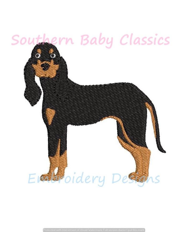 Hound Dog Mini Fill Machine Embroidery Design Mascot Hunting Dogs Tennessee