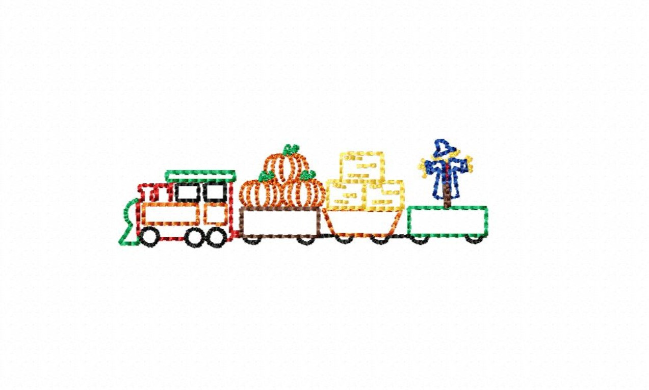 Autumn Train Vintage Stitch Vintage Stitch Machine Embroidery Autumn ...