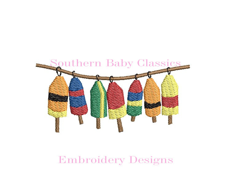 Buoy Nautical Monogram Swag Frame Machine Embroidery Design Summer Boy ...