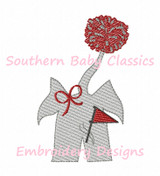 Elephant Head Mascot Machine Embroidery Design Alabama Football Mini ...