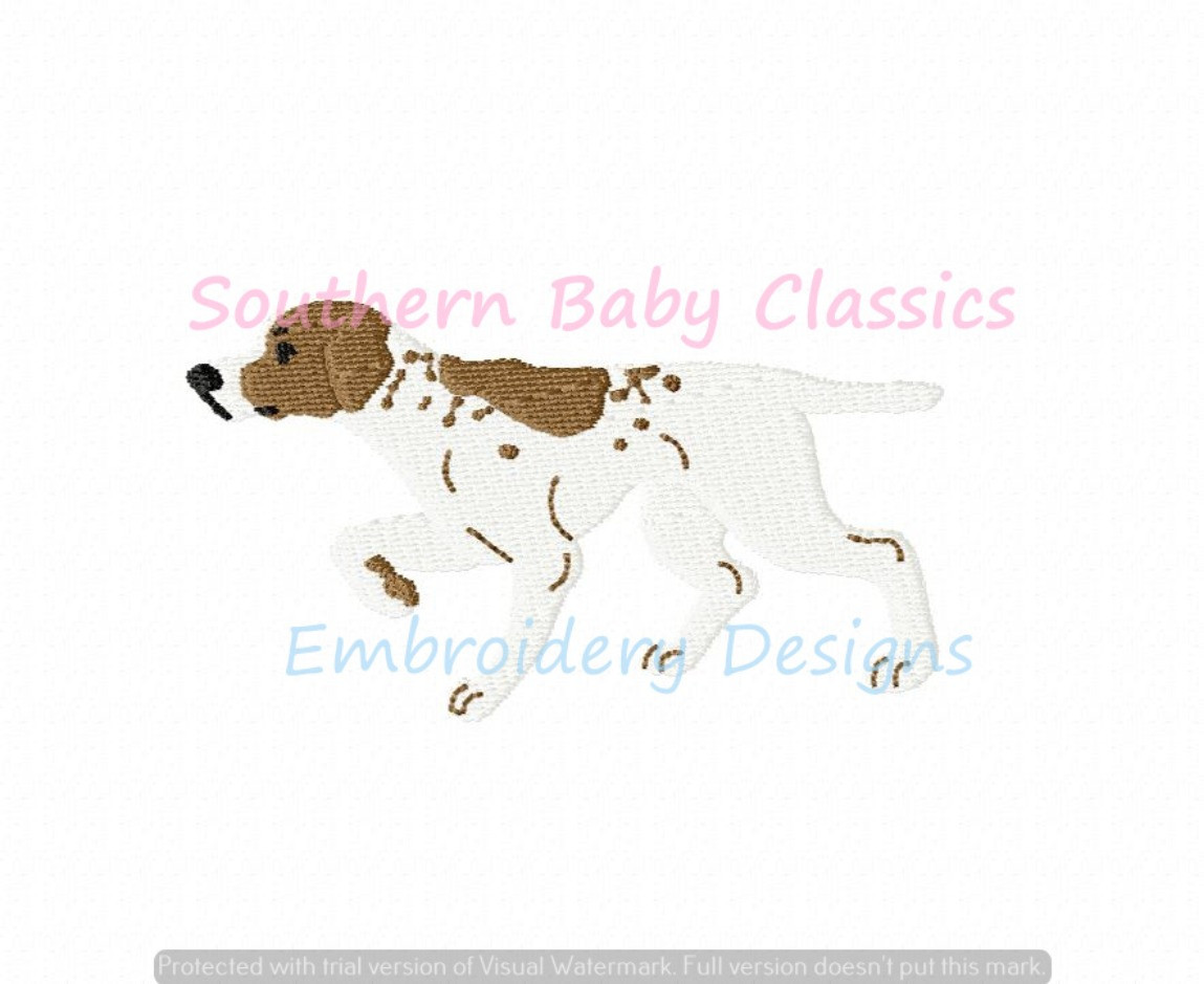 German Short Hair Pointer Hunting Trio Machine Embroidery Design Antler ...