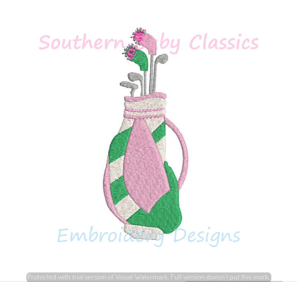 Golf Accessories Monogram Frame Machine Embroidery Design Ball Golfing ...