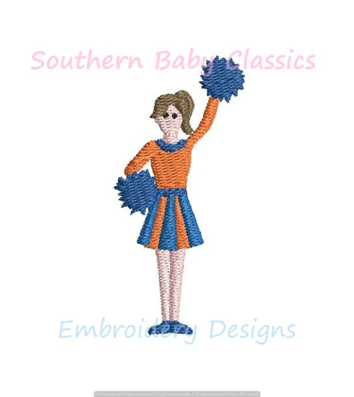 Cheerleader Pom Pom Cheerleading Cheer Leader Mini Fill Machine ...