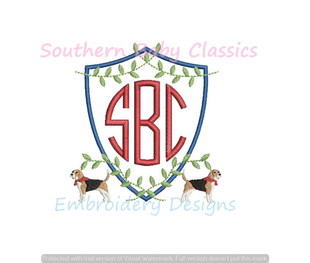 Deer Hunt Monogram Frame Crest Machine Embroidery Design Fall Autumn ...