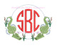 Swimming Alligator Monogram Frame Crocodile Machine Embroidery Design ...