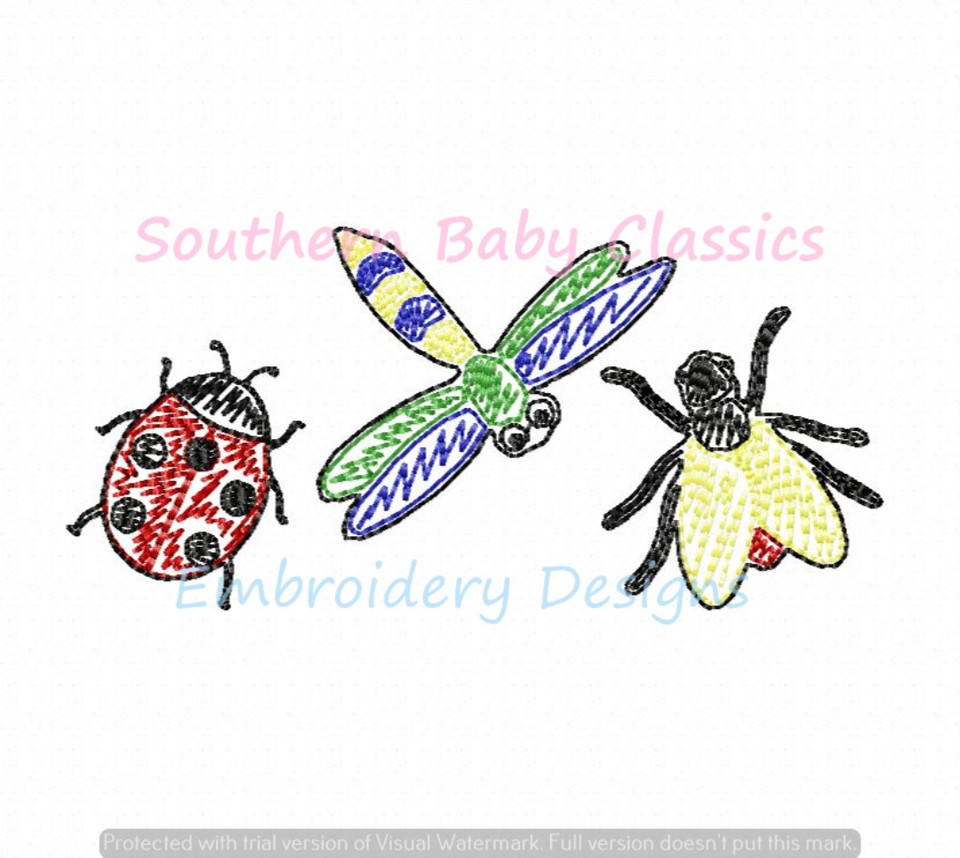 Lightening Lighten Bugs in a Mason Jar Machine Embroidery Design Summer