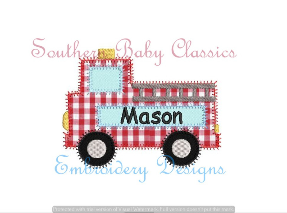 Name Plate Zig Zag Applique Multiple Sizes Machine Embroidery Design