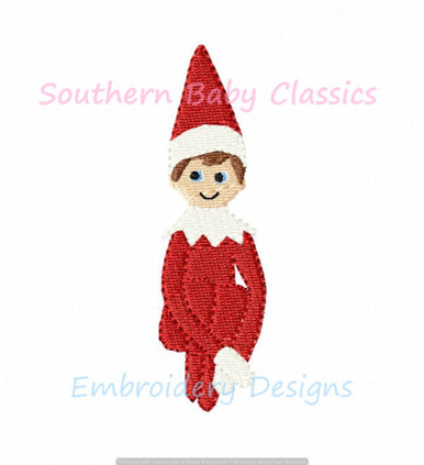 Christmas Shelf Elf Mini Fill Machine Embroidery Design Boy Girl