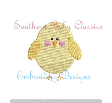 Chick Baby Chicken Boy Chickadee Mini Fill Design Machine Embroidery