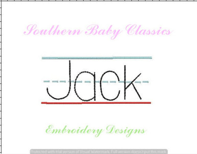 Line Writing Paper Lined Back to School Name Plate Machine Embroidery ...