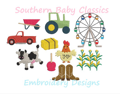 Fair Mega Bundle Machine Embroidery Design Build Your Own County Fair Trio