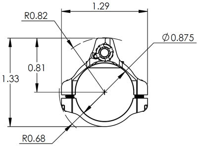 JP Adjustable Gas System Low profile | 2-Piece- D2 Series