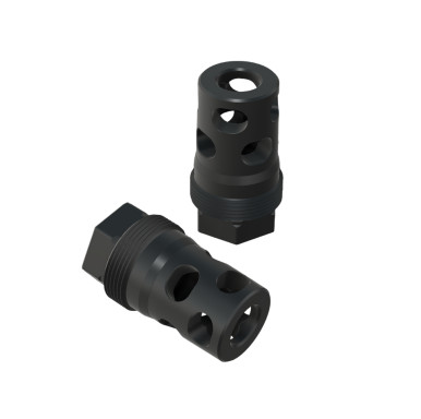 Comstock Compact Muzzle Brake (1/2-28, 9mm bore) Plan-B Suppressor Mount