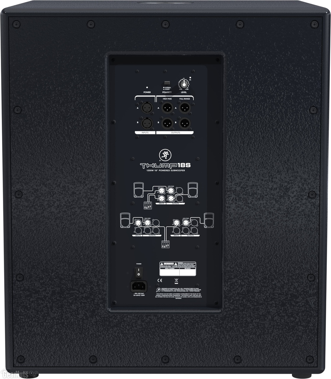 Mackie SRM1850 18â€³ PA Powered Subwoofer 1600W