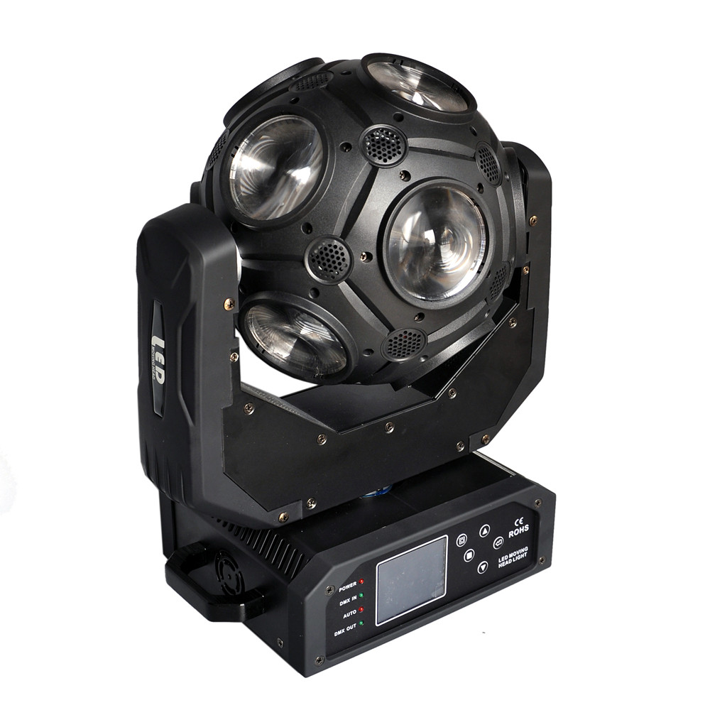 HemoSphere Moving Head 12x20W CREE RGBW 4in1 LED football - Music On Stage
