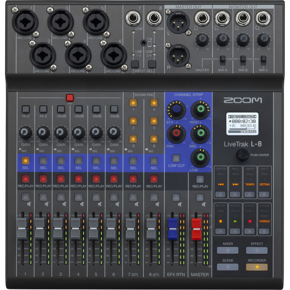 Zoom LiveTrak L-8 Podcast Console: Technical Deep Dive 2026 - Music On ...