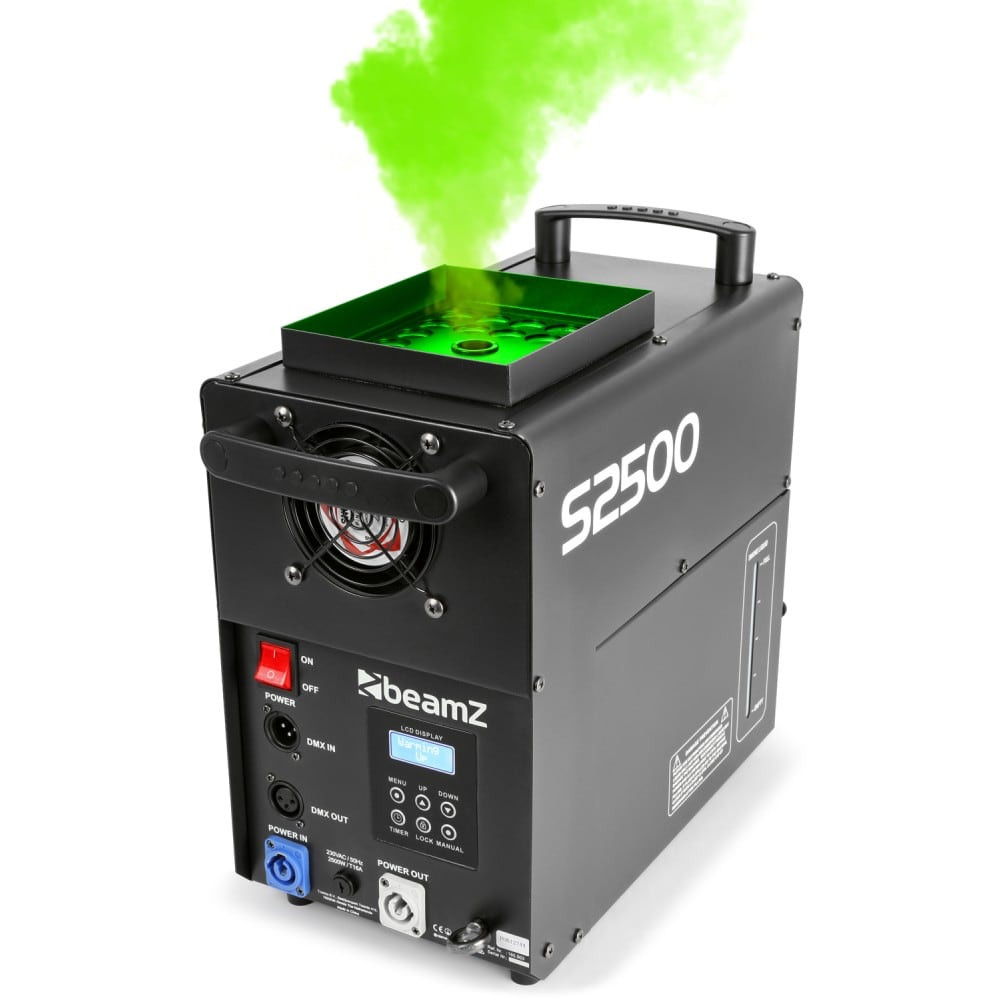 Beamz S2500 Vertical RGBW Smoke Machine 2500W - Music On Stage