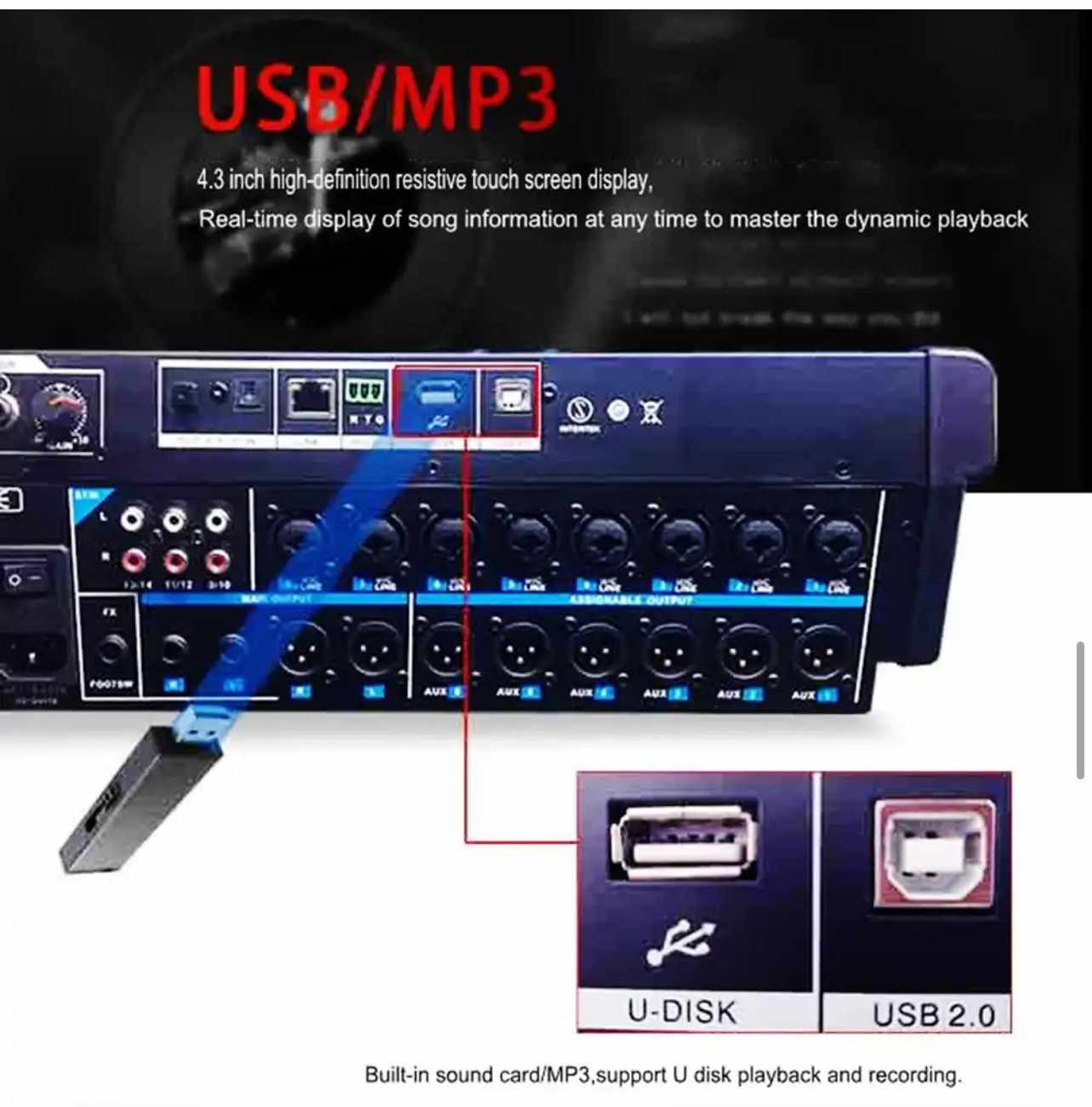 Paulkitson M16 Professional Digital Mixer 18Channel Console Digital ...