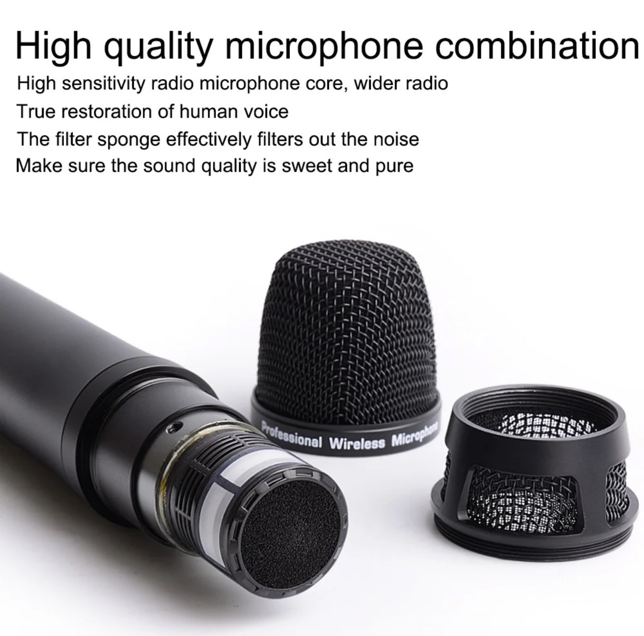 Siketeer Wireless Head-Set Microphone System Professional 8-Channel ...