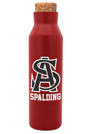 Red Metal Bottle w/Cork Lid - Cavalier Shop
