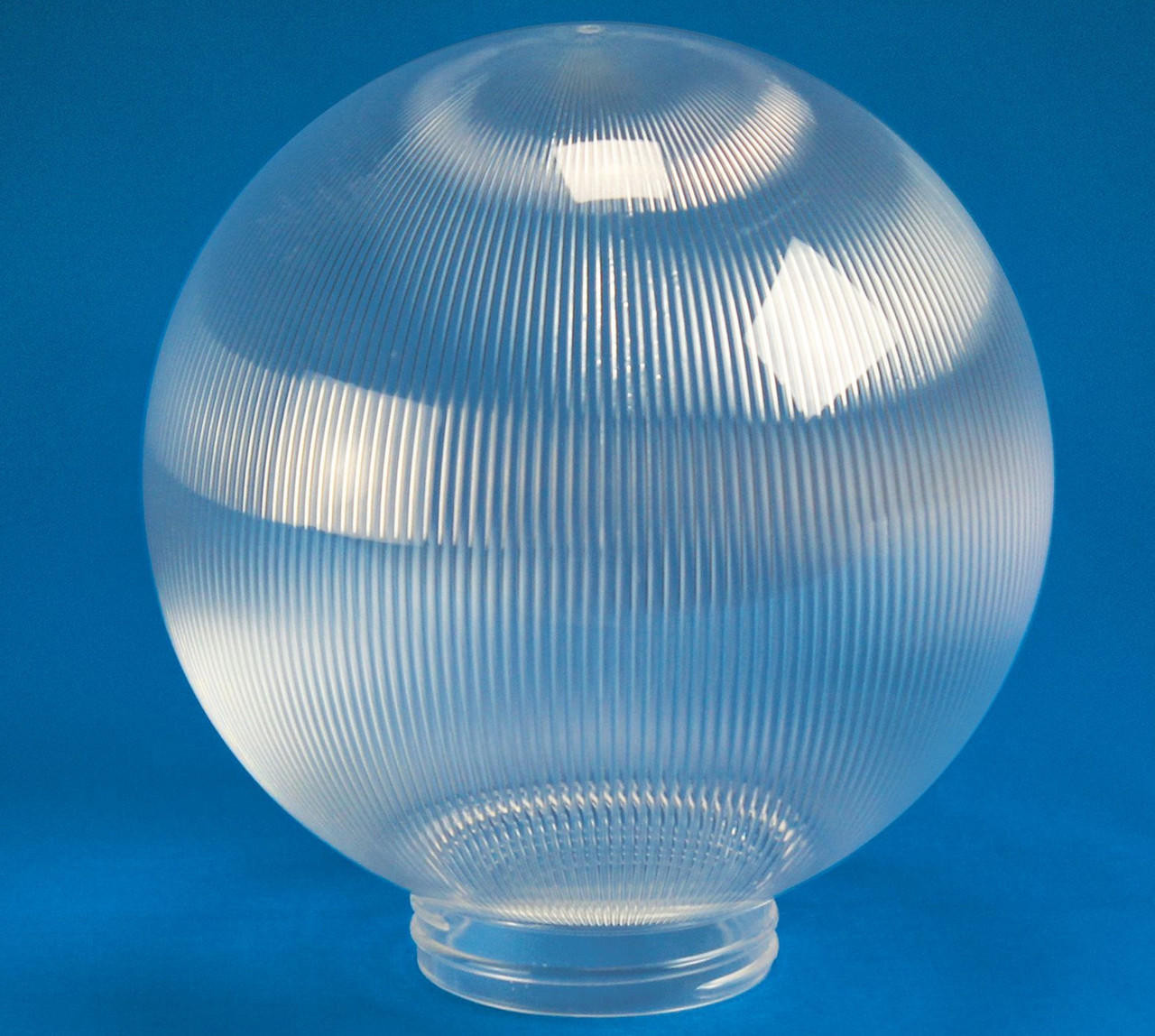 Clear Prismatic 6" Replacement Outdoor Acrylic Globe | Threaded