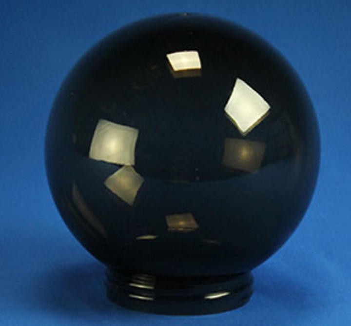 6 Inch Bronze Plastic Acrylic Light Globe with Threaded Neck