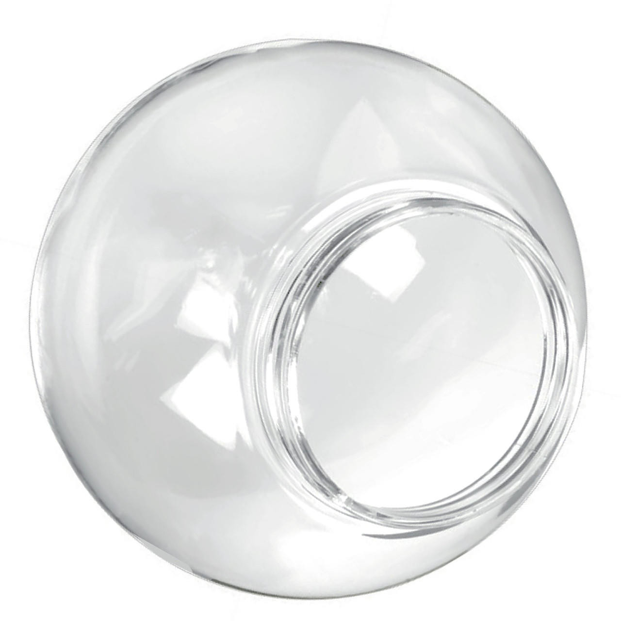 Replacement 12" Clear Plastic Light Globe Neckless Opening