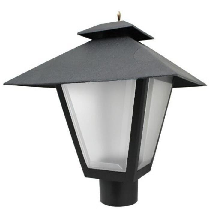 LBS Lighting | Large Square Outdoor LED Post Top Lantern