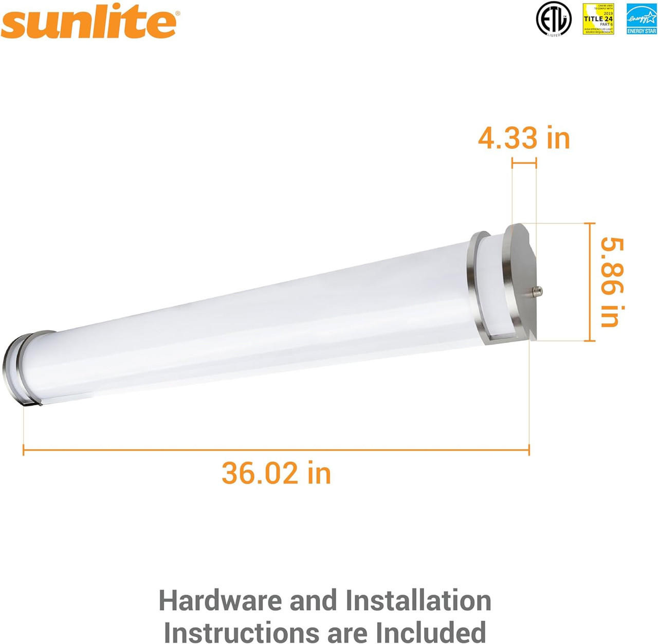 Sunlite 81492-SU | 36" Modern Linear LED Bar Vanity Fixture