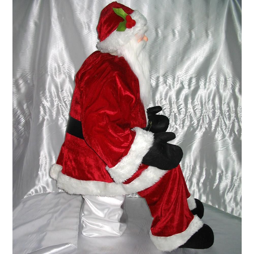 Vickerman C896010 | 6' Red Velvet Santa Standing or Sitting