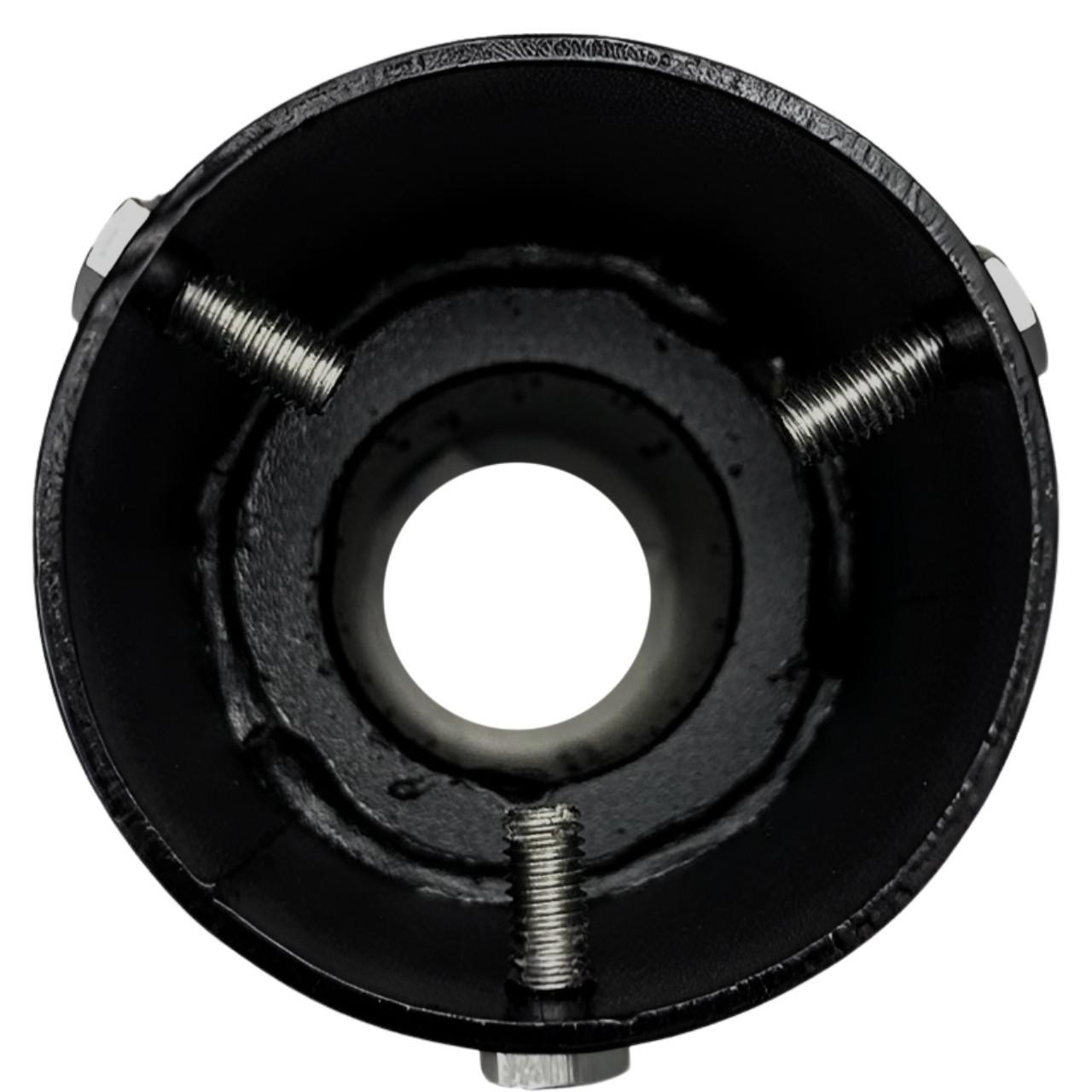 Black 3" to 2-3/8" Tenon Reducer Adapter for Round Light Poles