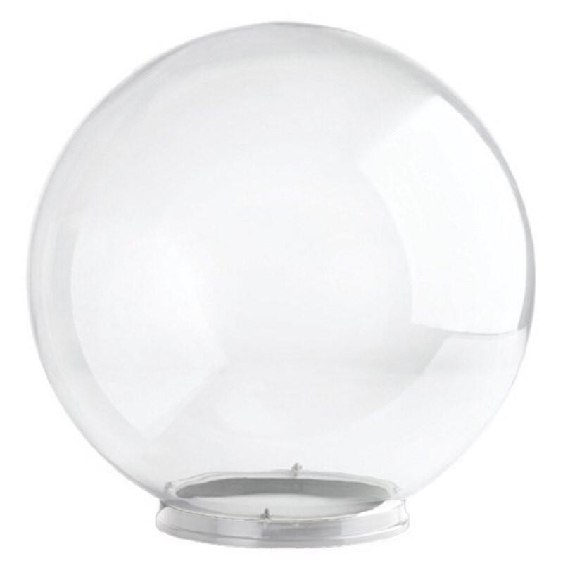 10" Clear Acrylic Light Globe Cover Replacement 4" Lip Base