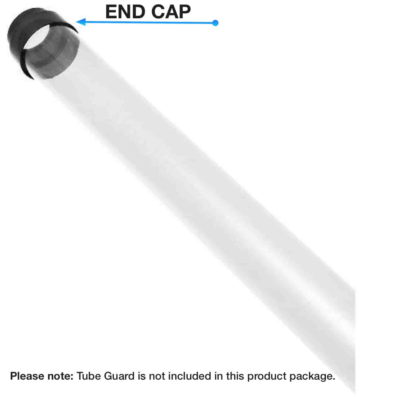 Replacement T8 Black Plastic Tube Guard End Caps