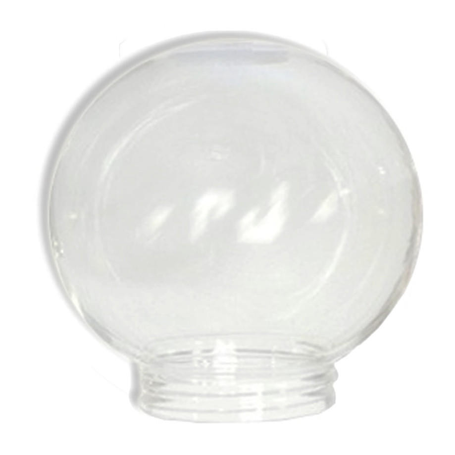 Replacement 6" Clear Plastic Light Globe Threaded Screw Neck