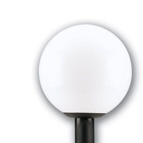 Incon Lighting | Black Post Top 16" White Globe Fixture