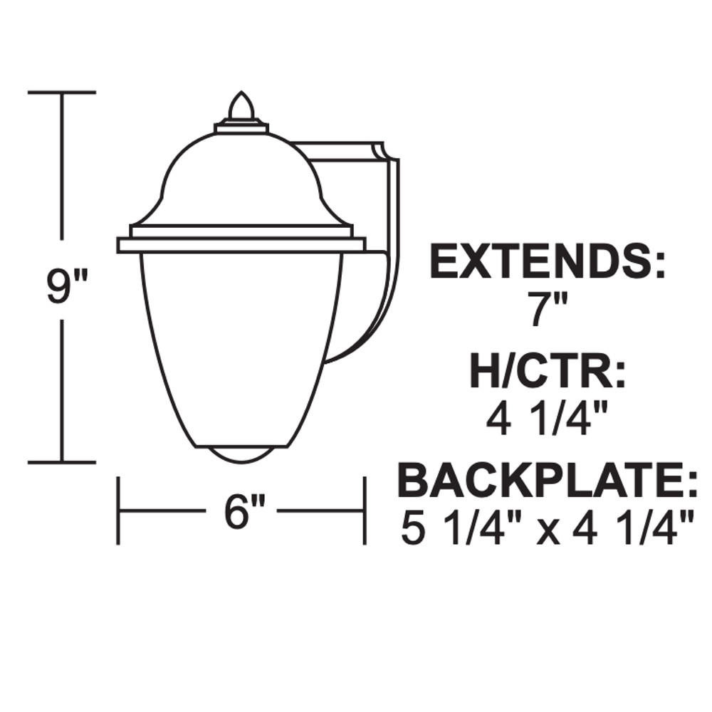 Wave Lighting 785 | Opal Acrylic 60W Park Point Wall Mount