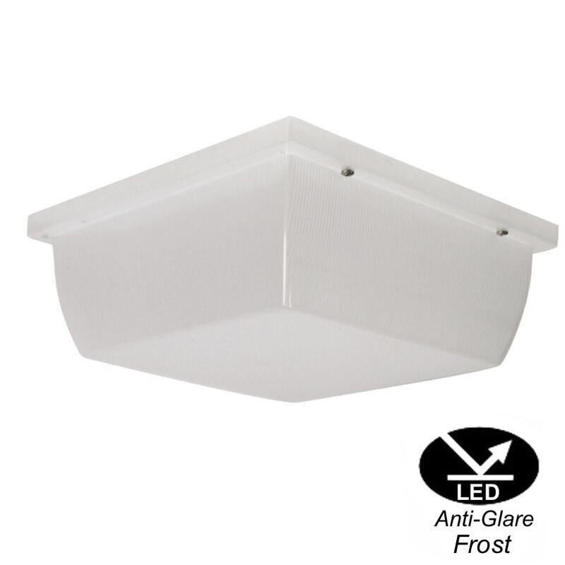 10" Square Outdoor LED Ceiling Light Fixture