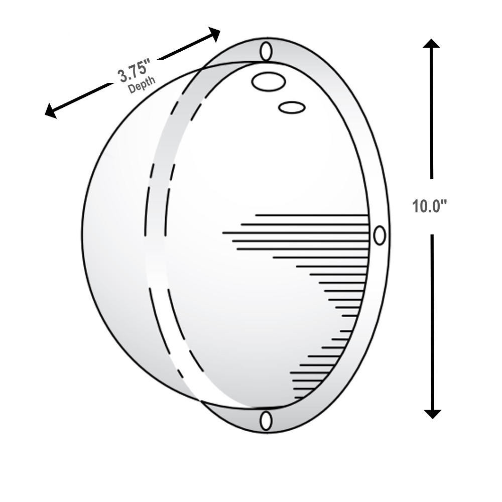 Replacement 10" Nautical Diffuser Light Fixture Cover