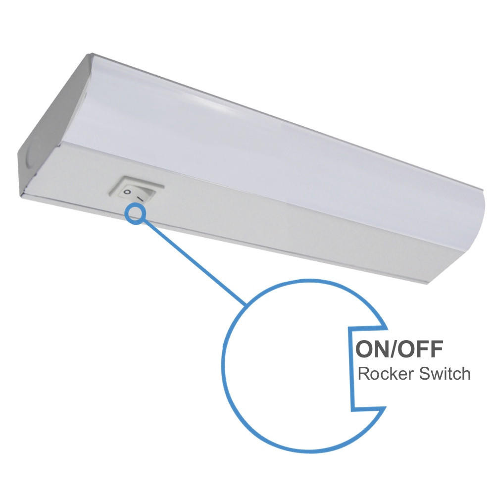 48" Integrated LED Direct Wire White Under Cabinet Light | 3000K