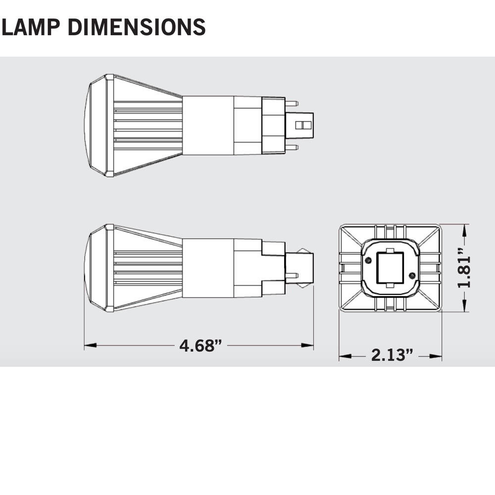 Keystone KT-LED82P-V-830-D | Hybrid LED G24d PL Lamp