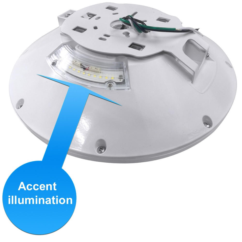 LBS Lighting | Round LED Parking Canopy with Backup