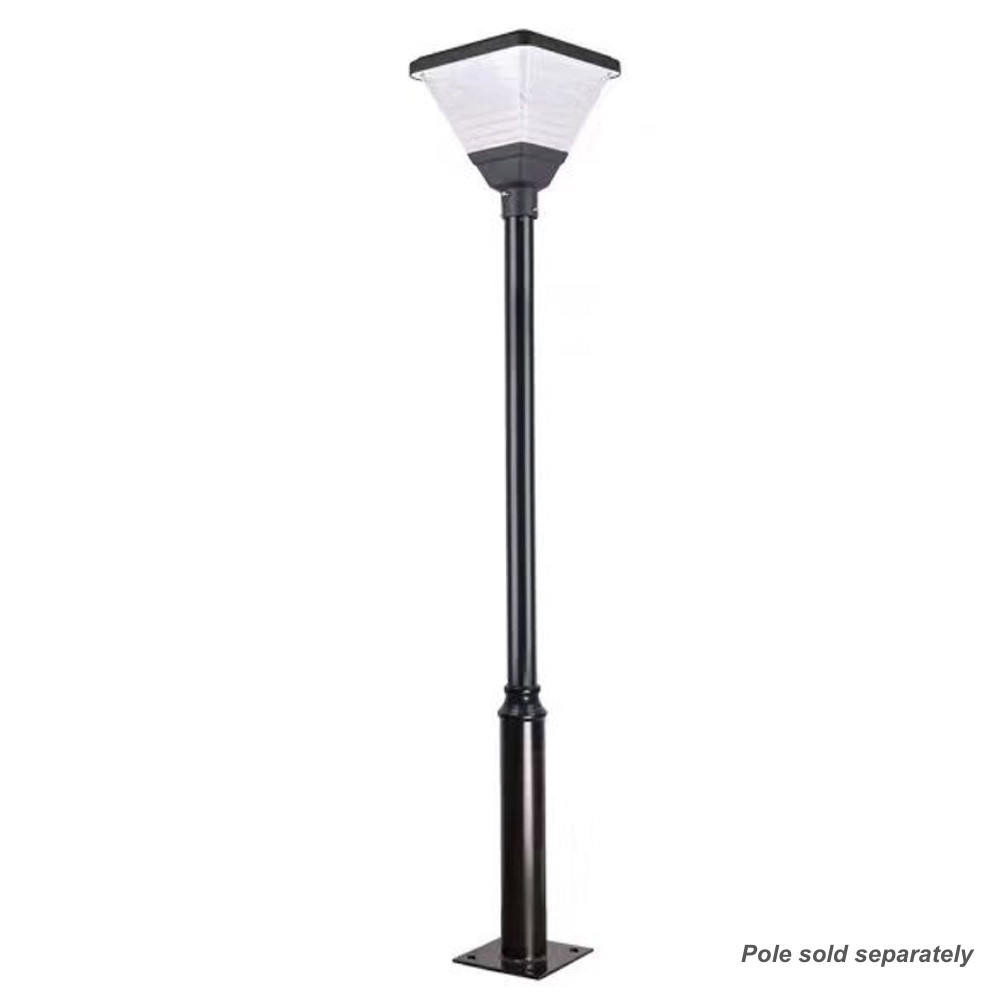 LBS Lighting | Large Square Outdoor LED Post Top Lantern