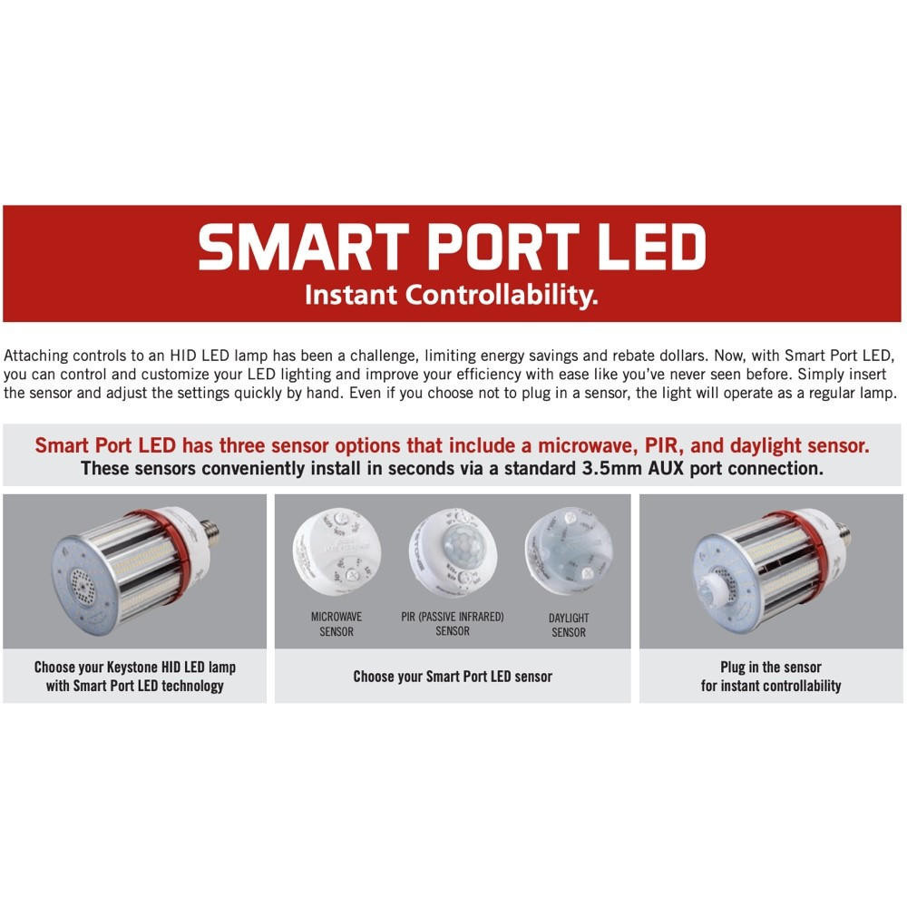 Keystone KT-LED100PSHID-EX39-8CSB-D HID Replacement LED Lamp